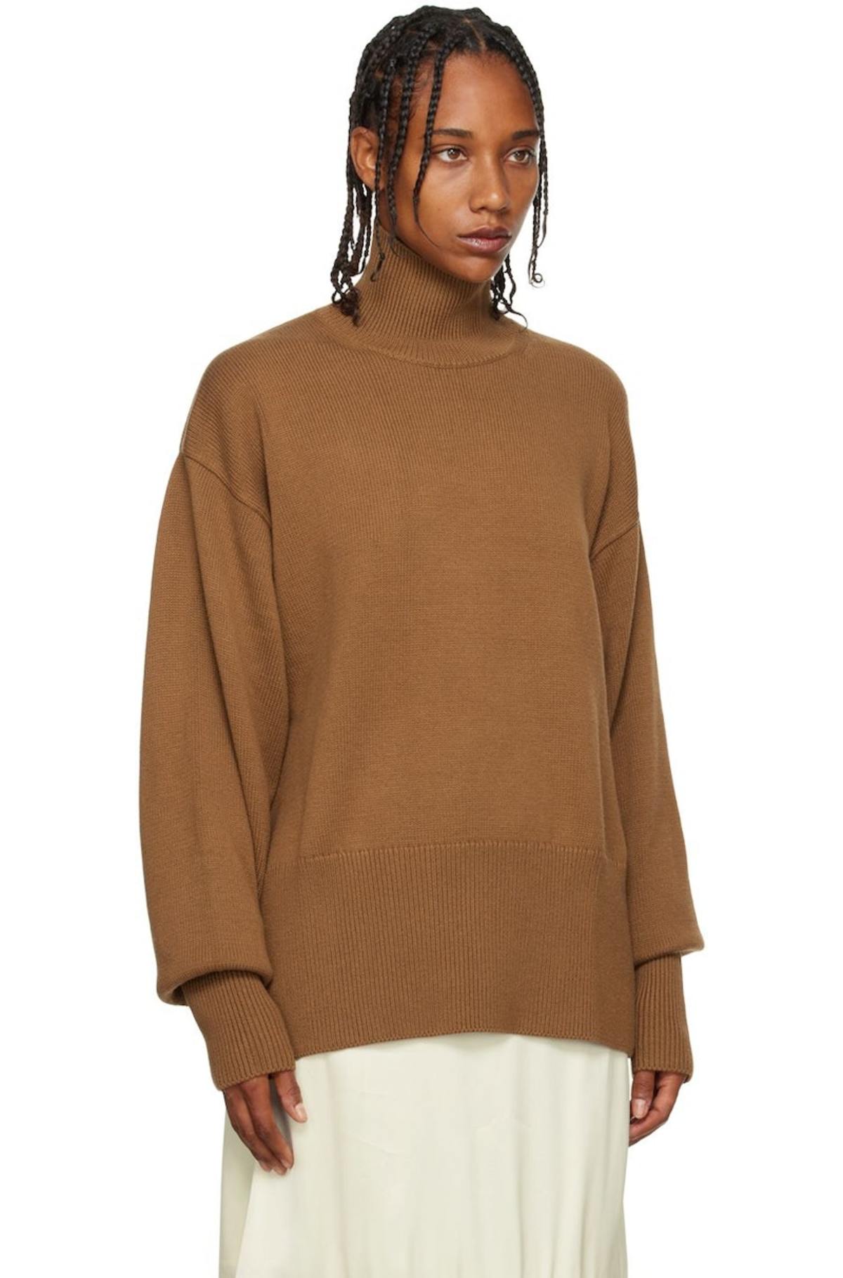 Studio Nicholson Brown Viere Turtleneck | Garmentory