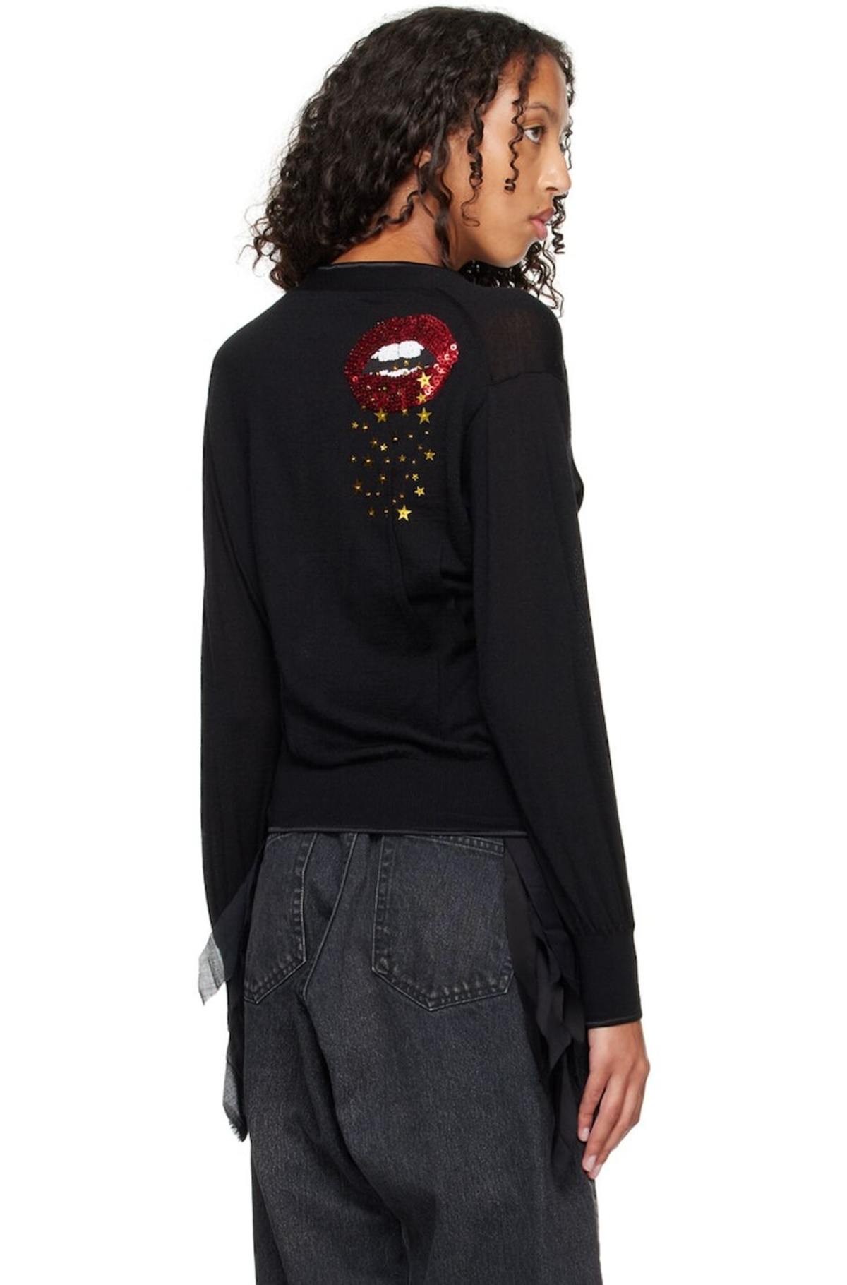 Undercover Knife Pleats Cardigan - Black | Garmentory