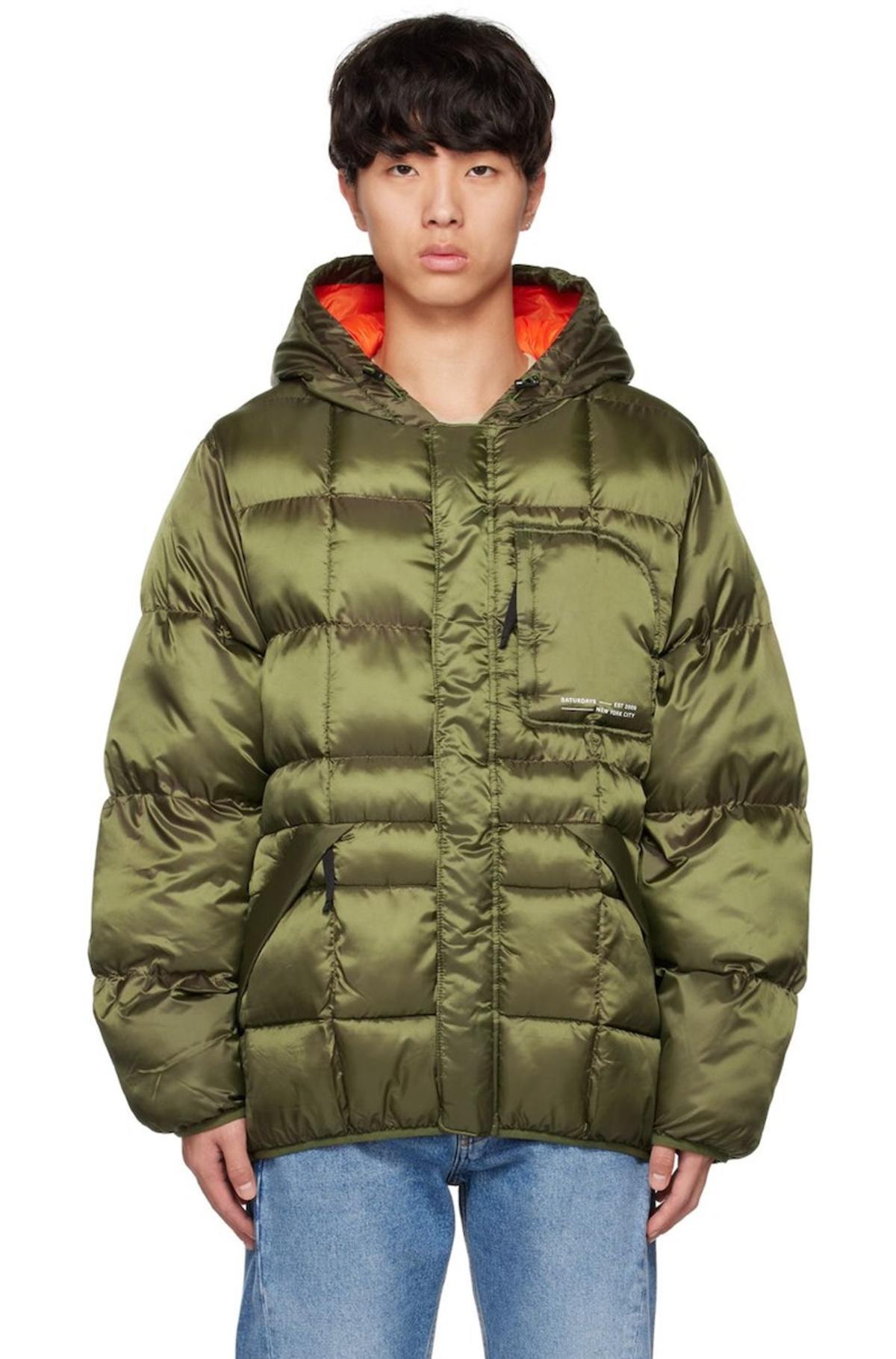 Saturdays NYC Khaki Momo Puffer Jacket | Garmentory