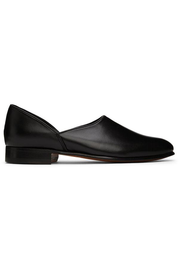 Bode Black Leather House Loafers | Garmentory