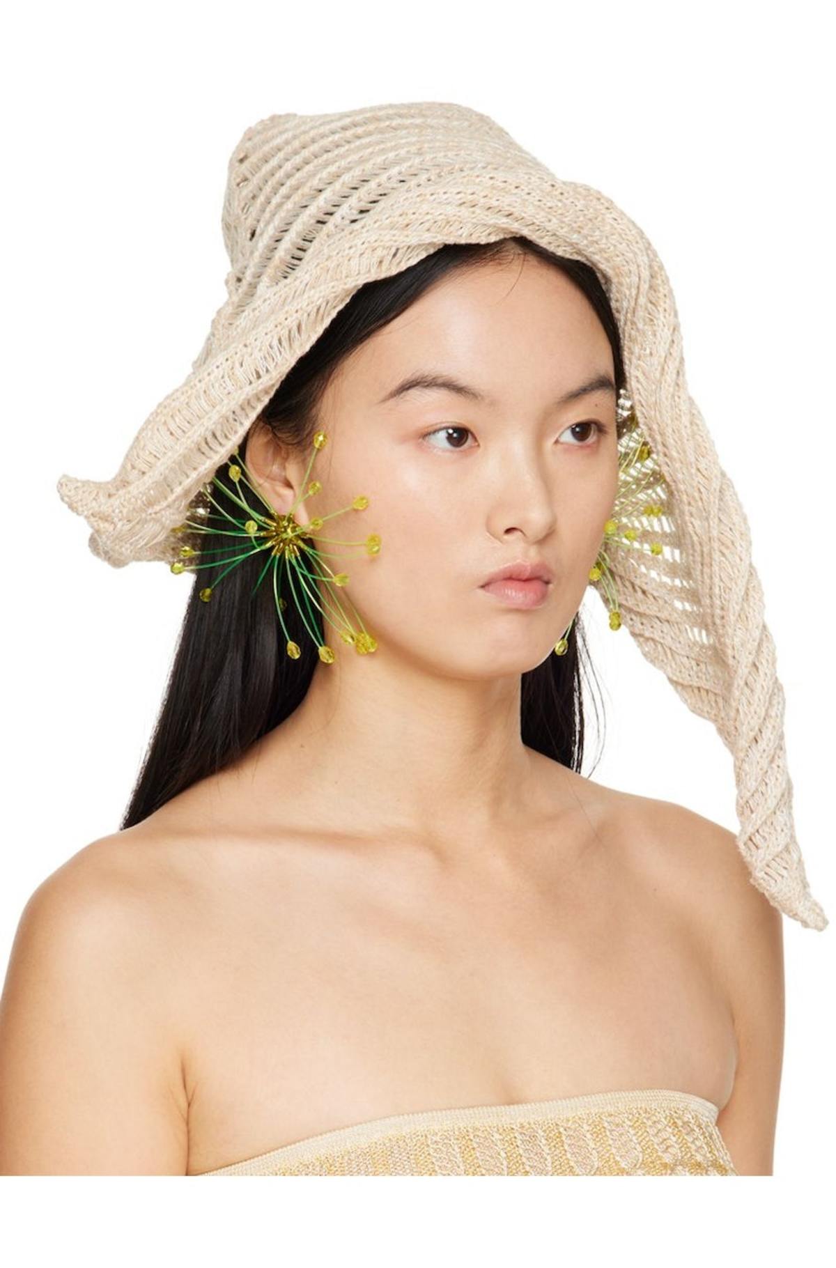 Isa Boulder SSENSE Exclusive Big Conch Beach Hat - Beige | Garmentory