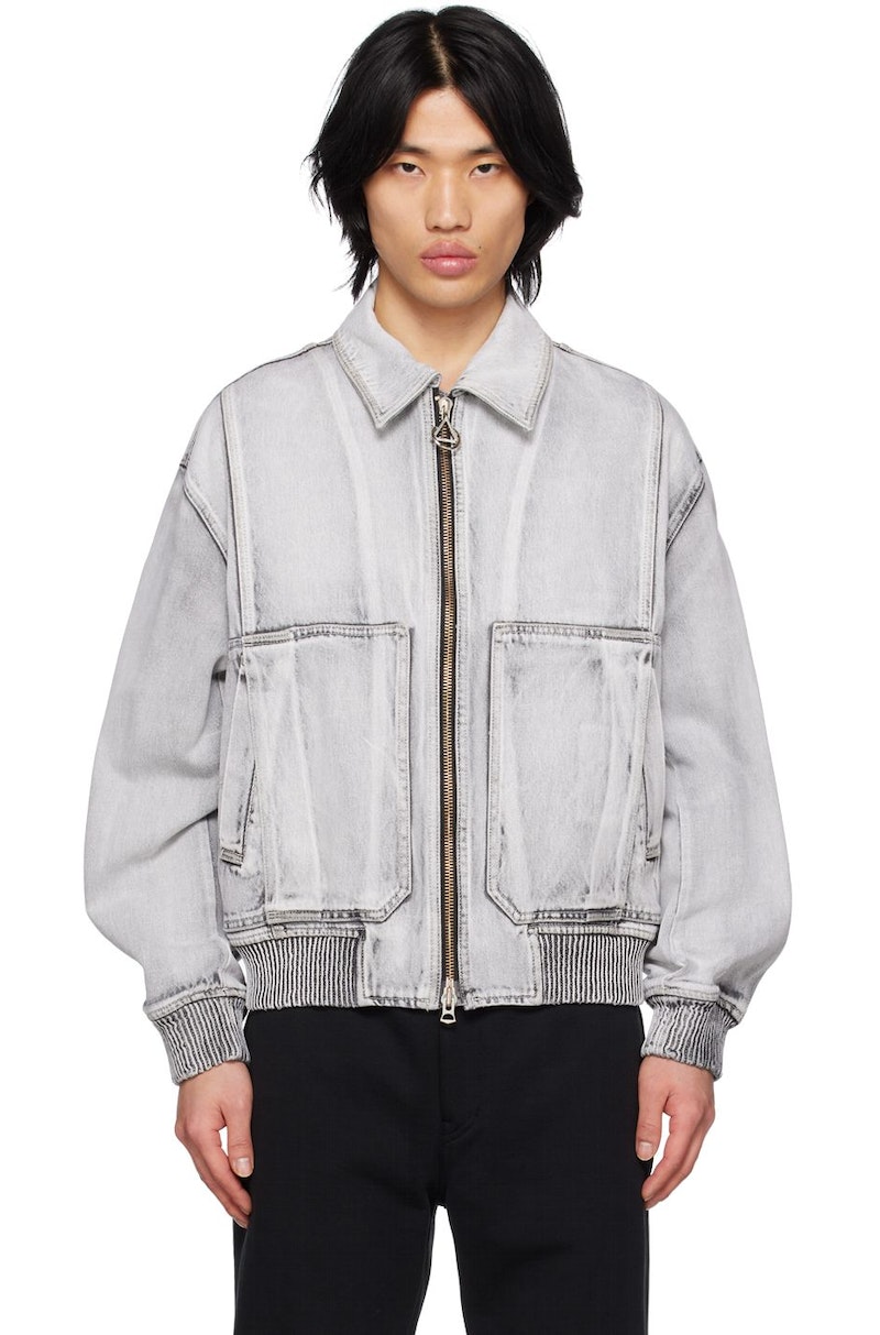 solid homme Gray Faded Denim Jacket - Gray | Garmentory