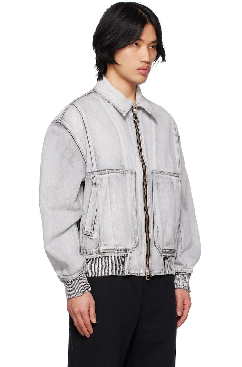 solid homme Gray Faded Denim Jacket - Gray | Garmentory