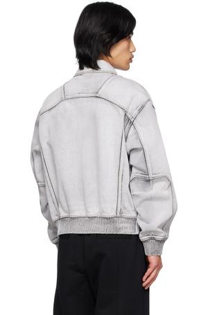 Solid Homme Gray Faded Denim Jacket | Garmentory