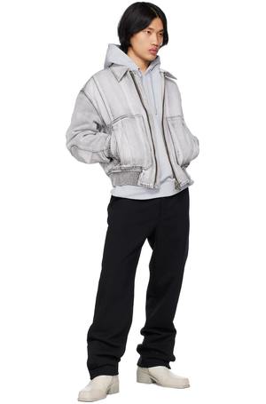 Solid Homme Gray Faded Denim Jacket | Garmentory