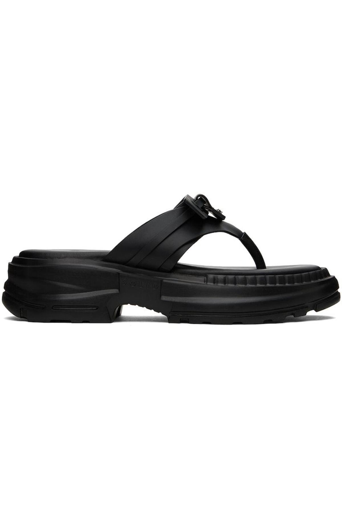 solid homme Platform Sandals - Black | Garmentory