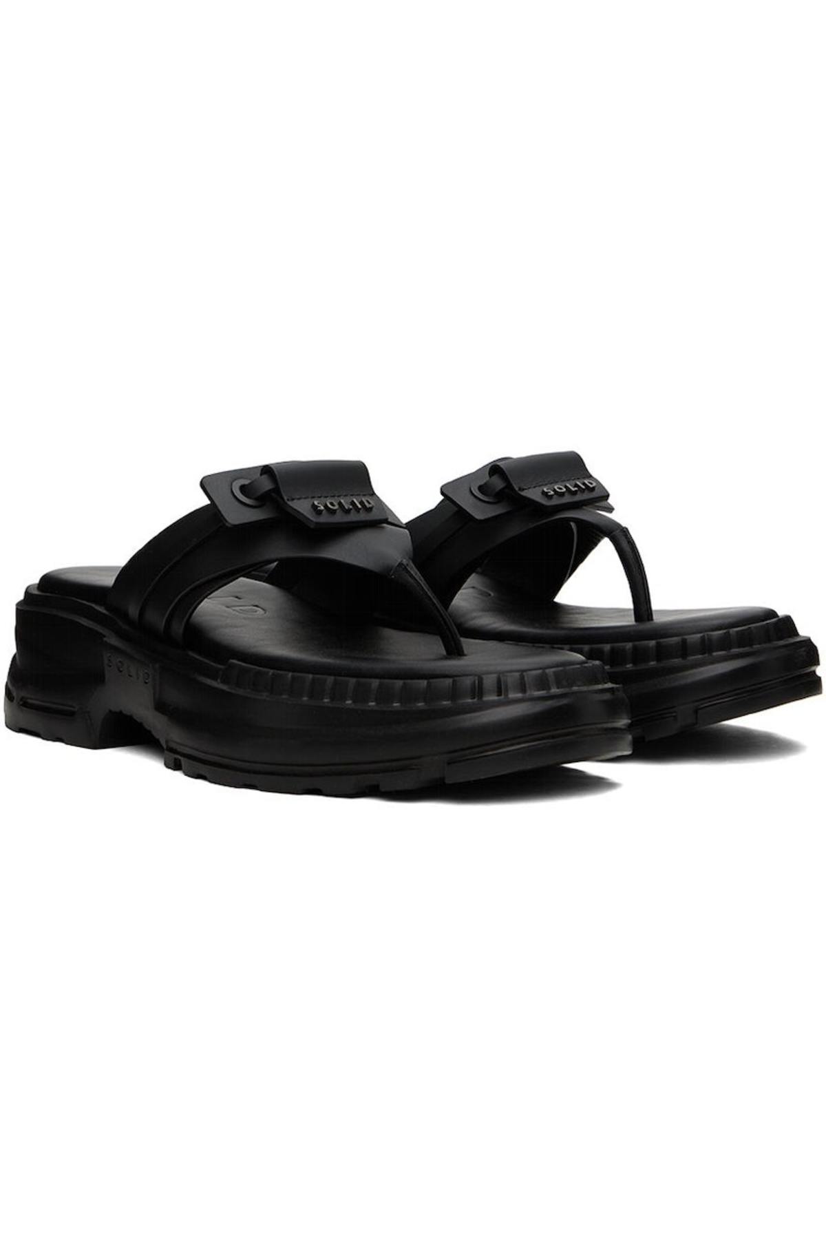 solid homme Platform Sandals - Black | Garmentory
