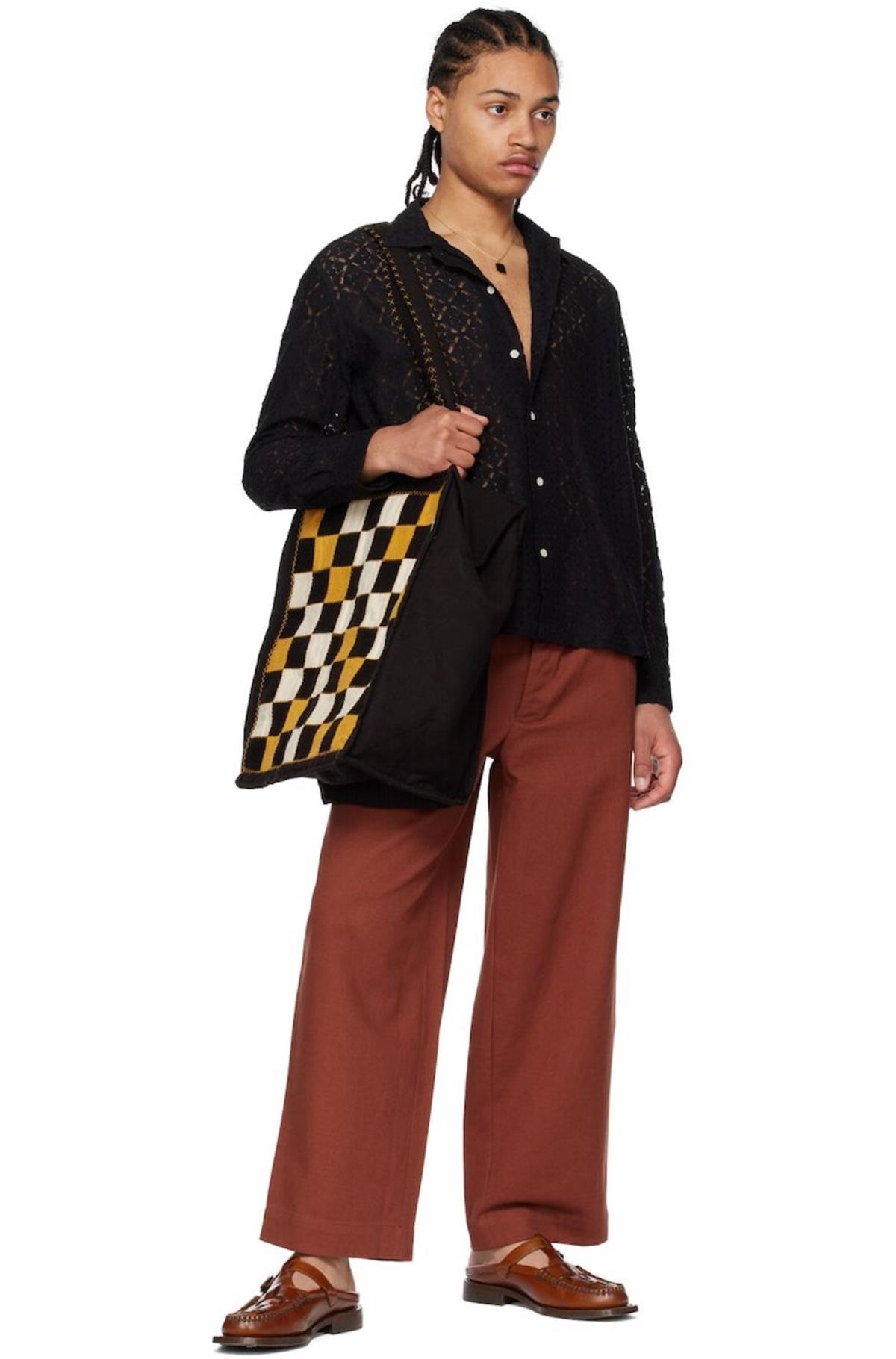 Bode Tile Shirt - Black | Garmentory