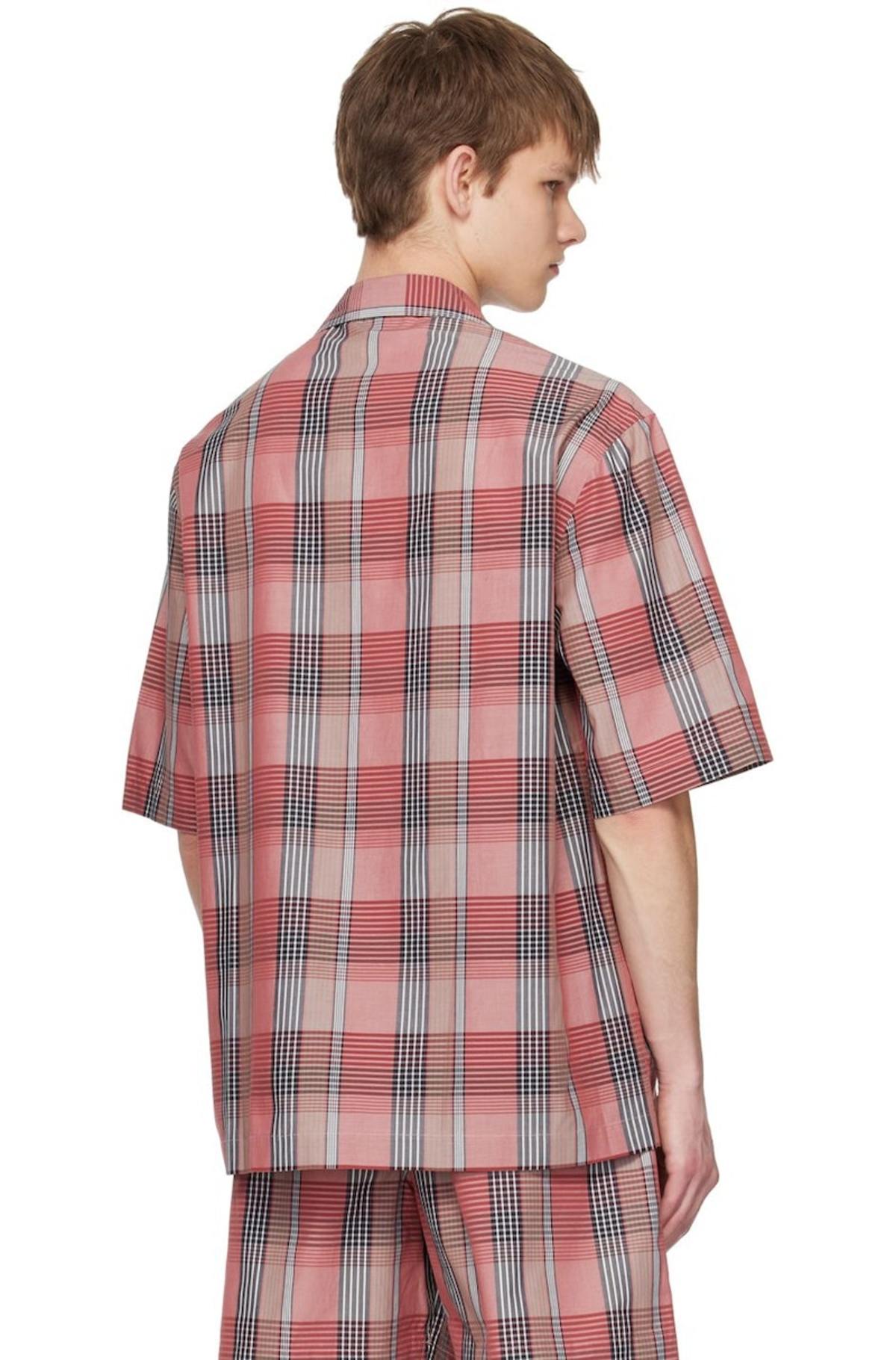 Studio Nicholson Red Archer Shirt - Multi | Garmentory