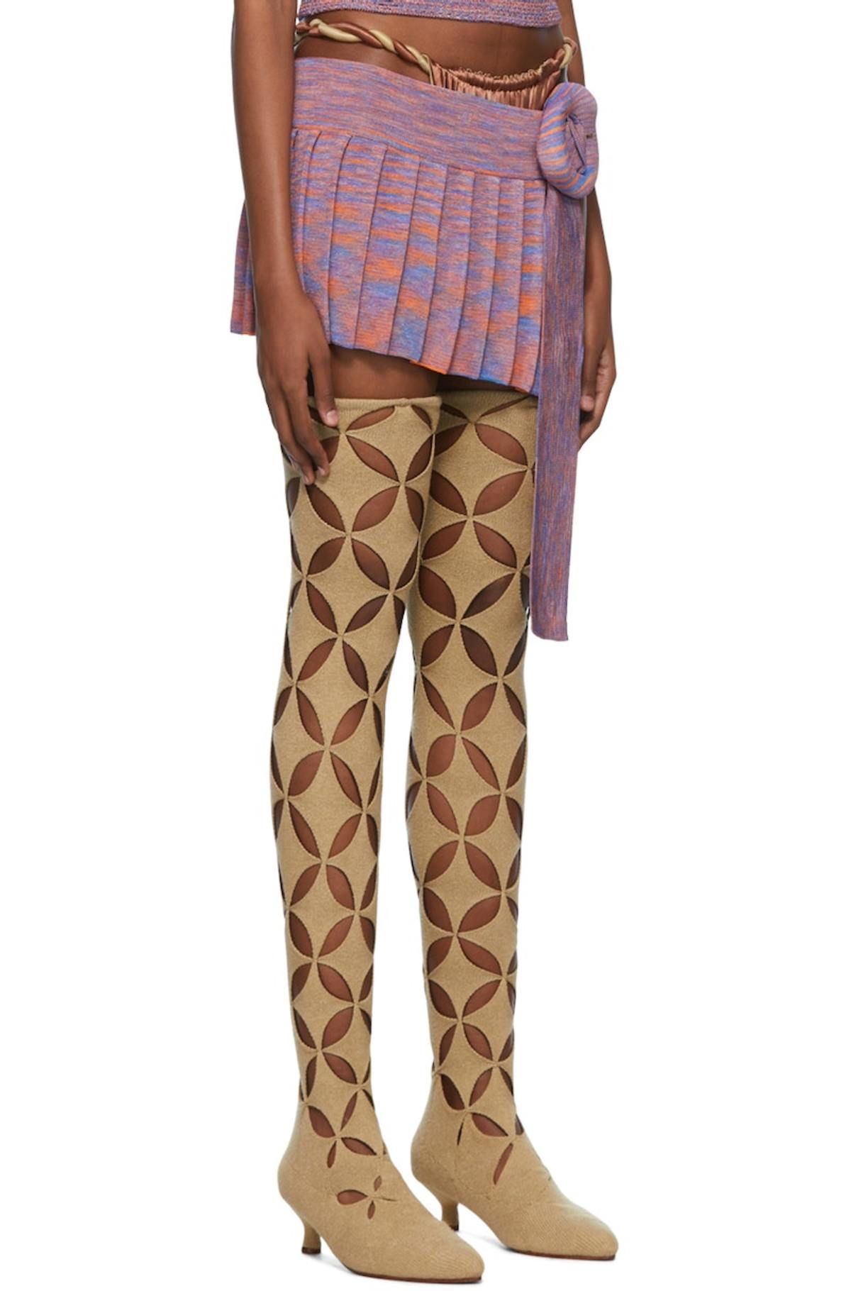 Isa Boulder Purple & Orange Rayon Mini Skirt - Mars | Garmentory