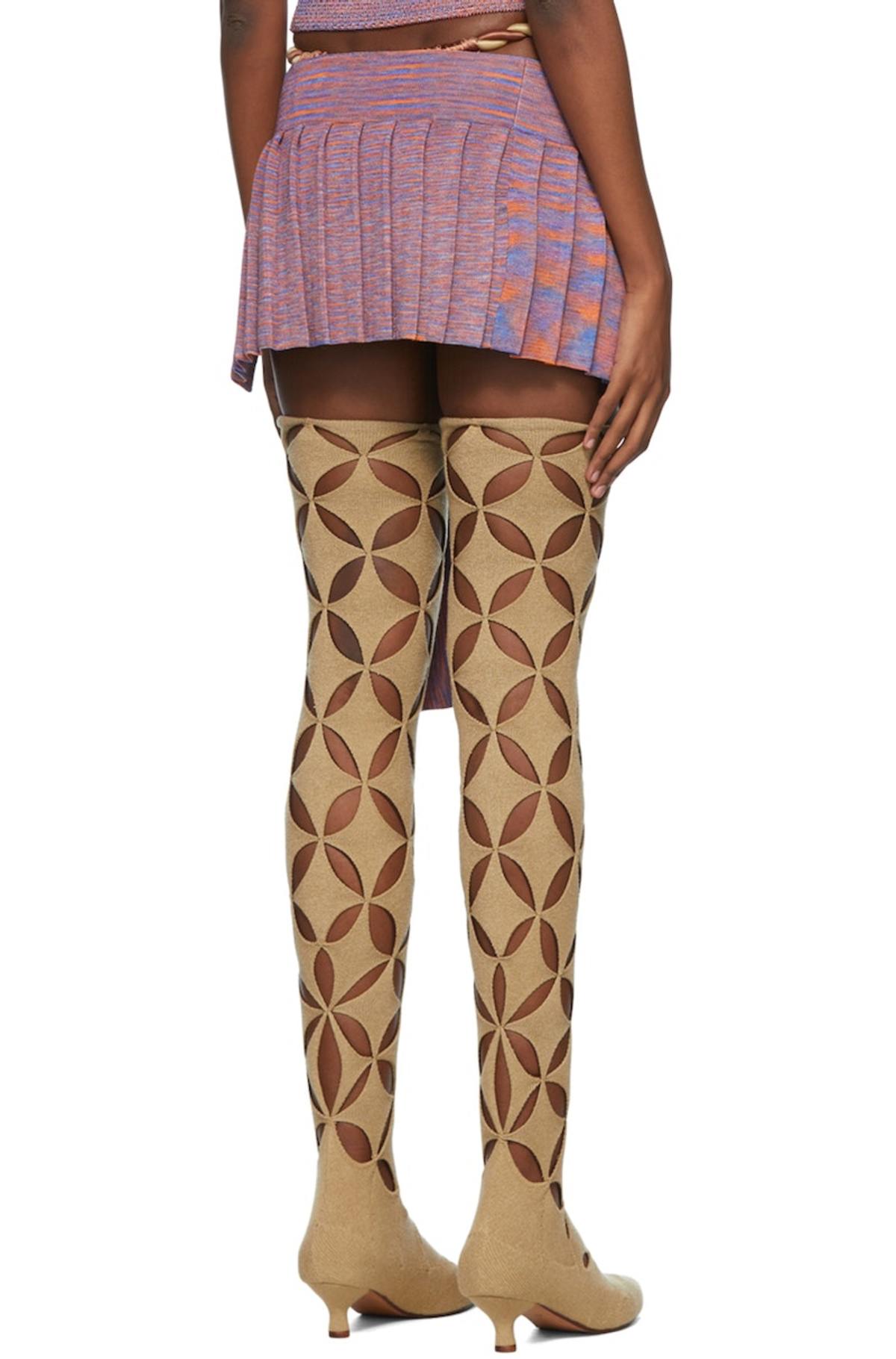 Isa Boulder Purple & Orange Rayon Mini Skirt - Mars | Garmentory
