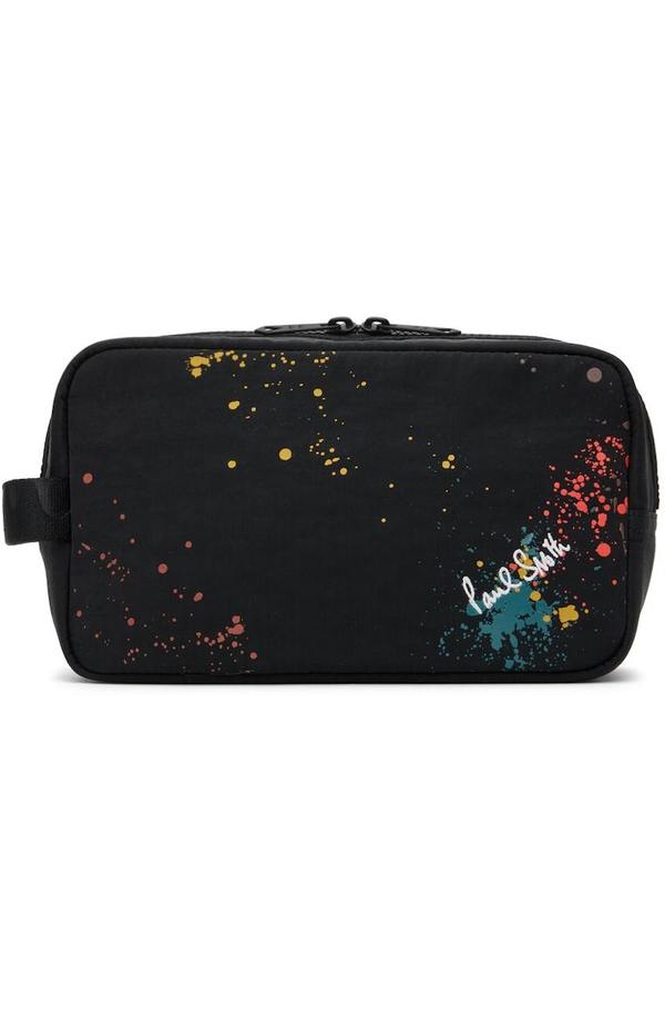 Paul Smith Black Paint Splatter Pouch | Garmentory