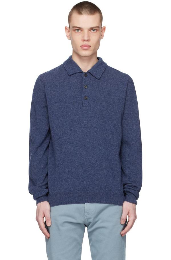 PAUL SMITH Stripe Polo - Blue | Garmentory