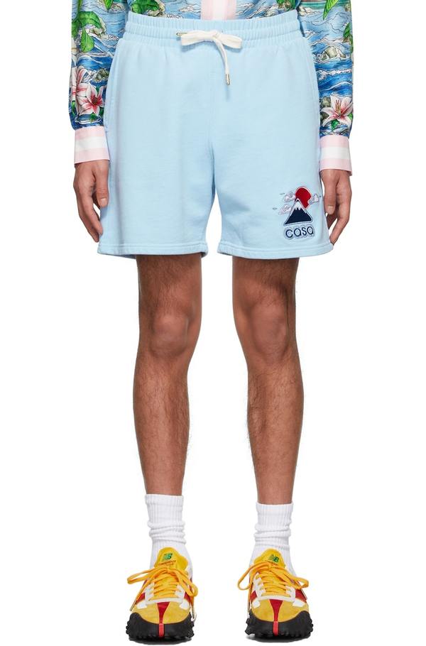 Casablanca Blue Loopback Soleil Shorts | Garmentory