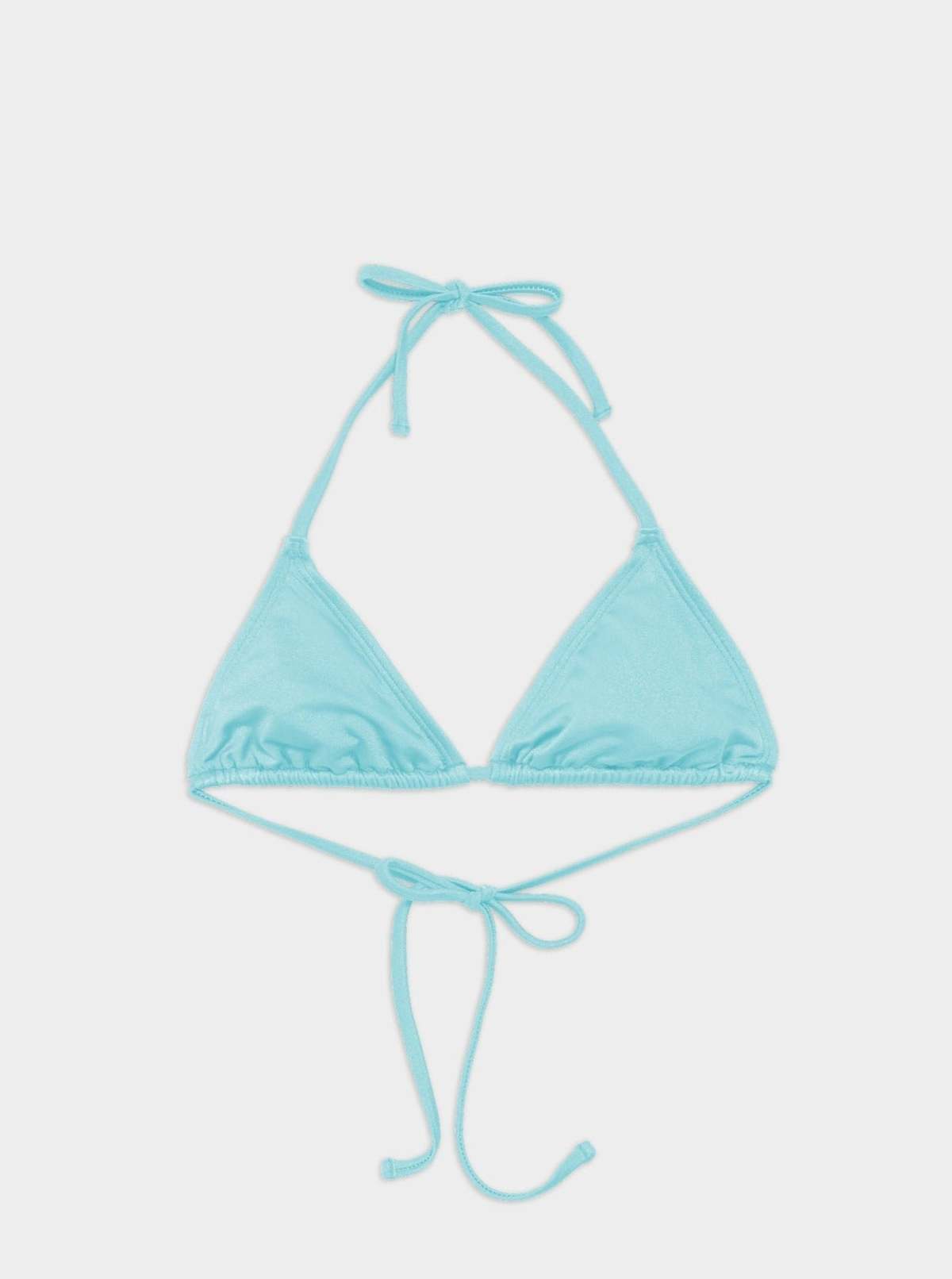 Nu Swim Drip Tie Bikini Top - Sky | Garmentory