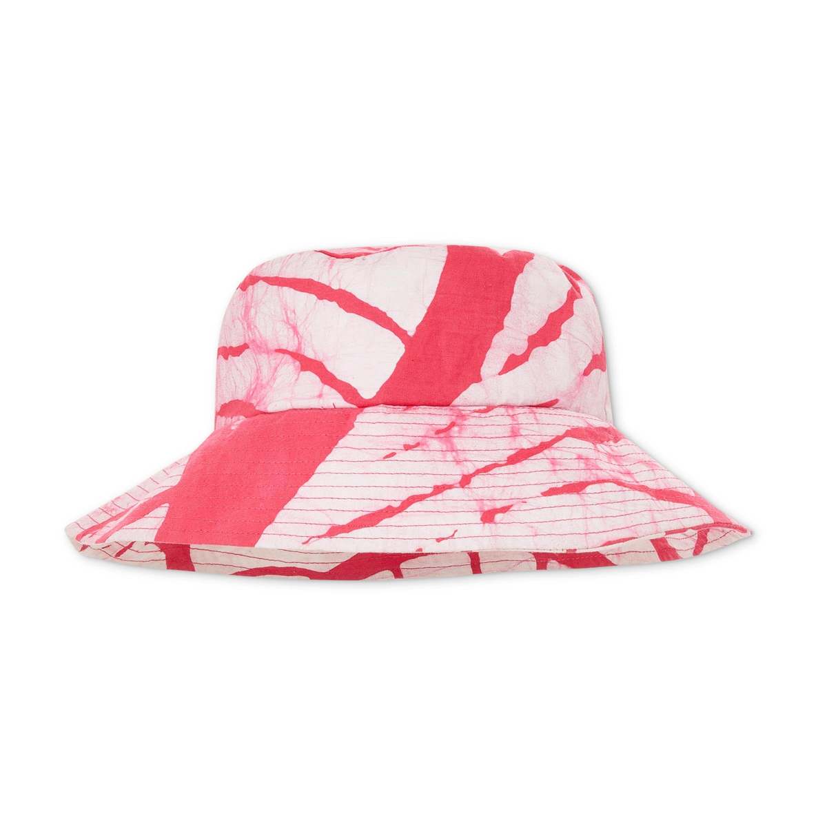 Studio 189 Hand Batik Bucket Hat - Pink/White | Garmentory
