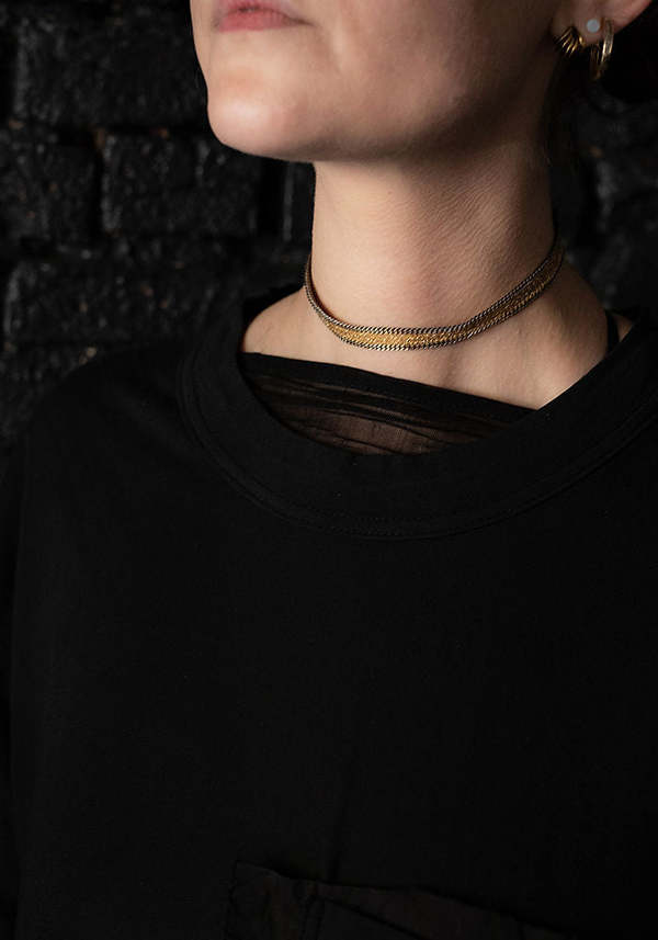 Marie Laure Chamorel Gold Tone Bracelet/Choker - Brass | Garmentory