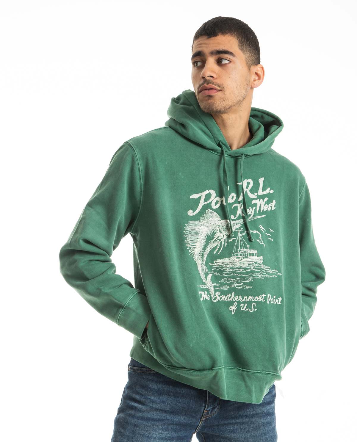 Polo Ralph Lauren Polo RL Key West Hoodie - Green | Garmentory
