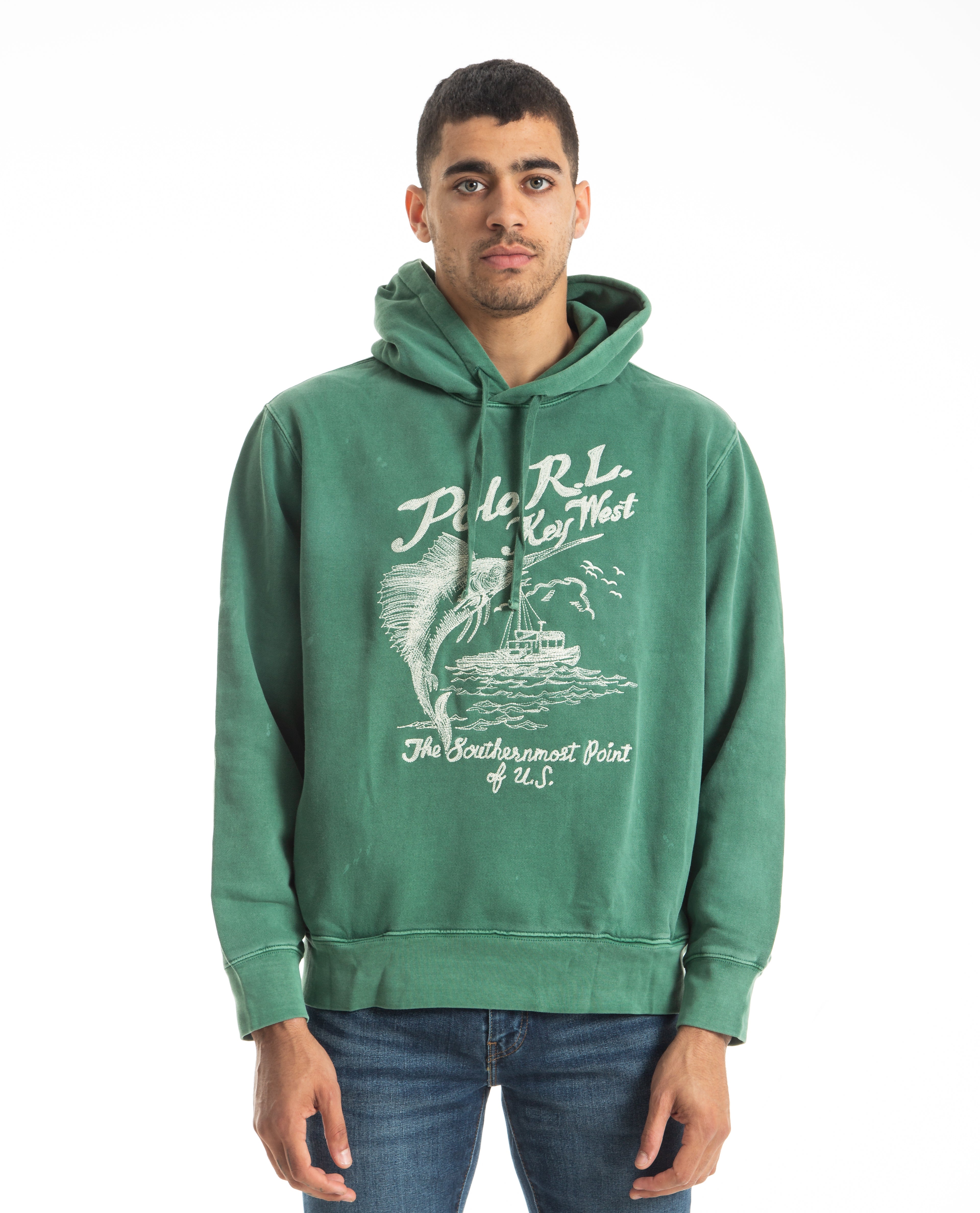Polo Ralph Lauren Polo RL Key West Hoodie - Green | Garmentory