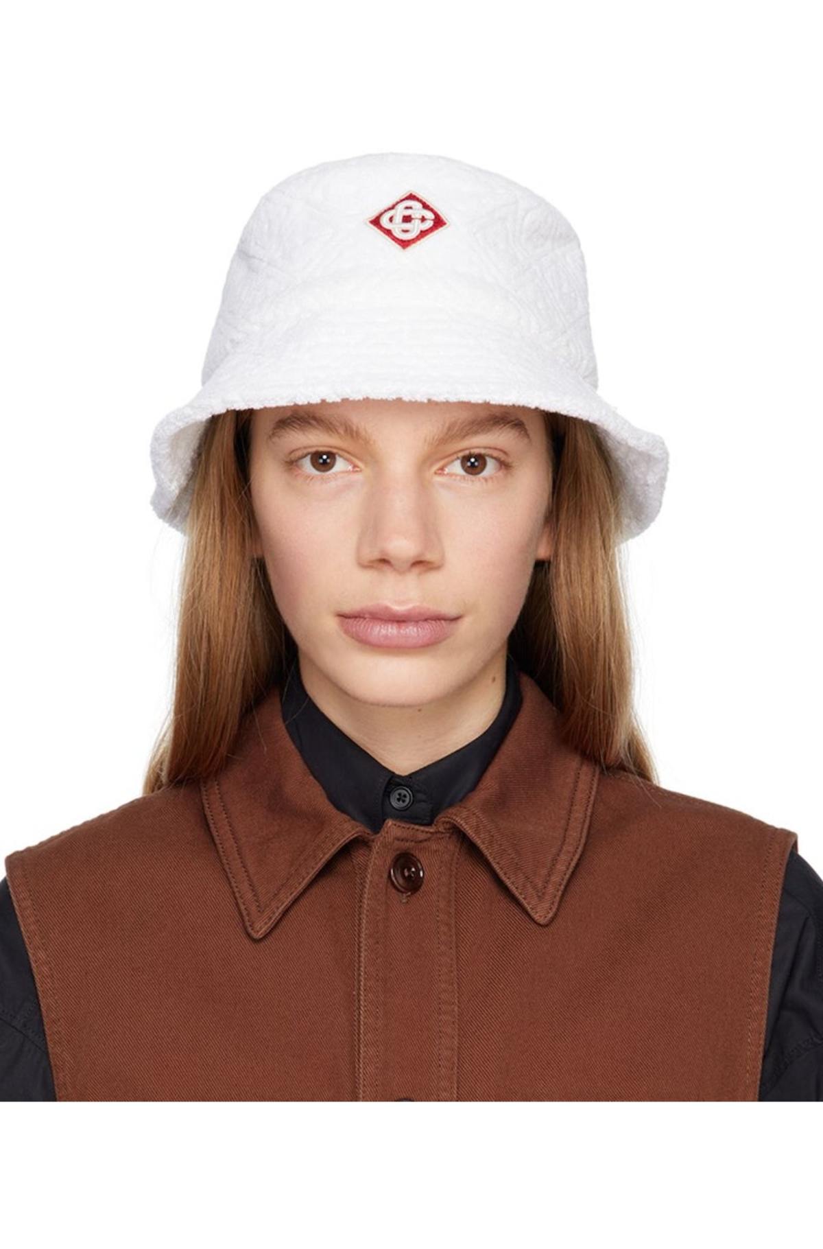 Casablanca Monogram Bucket Hat - White | Garmentory