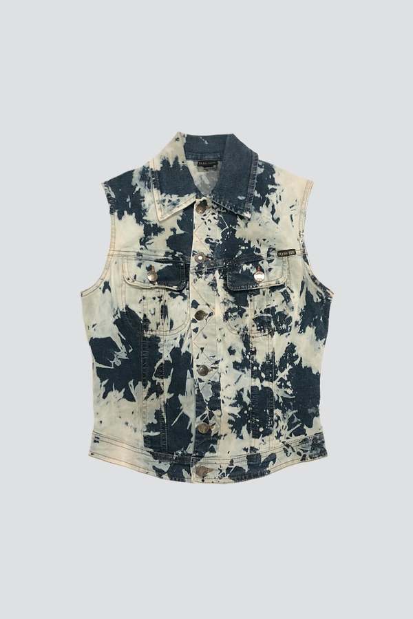 Acid Crop Denim Vest | Garmentory