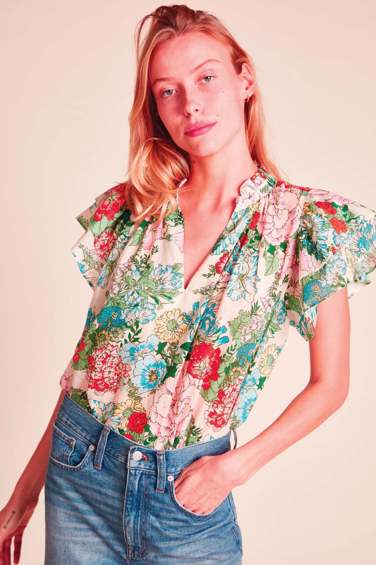Trovata Clover Blouse - Vintage Courtyard | Garmentory
