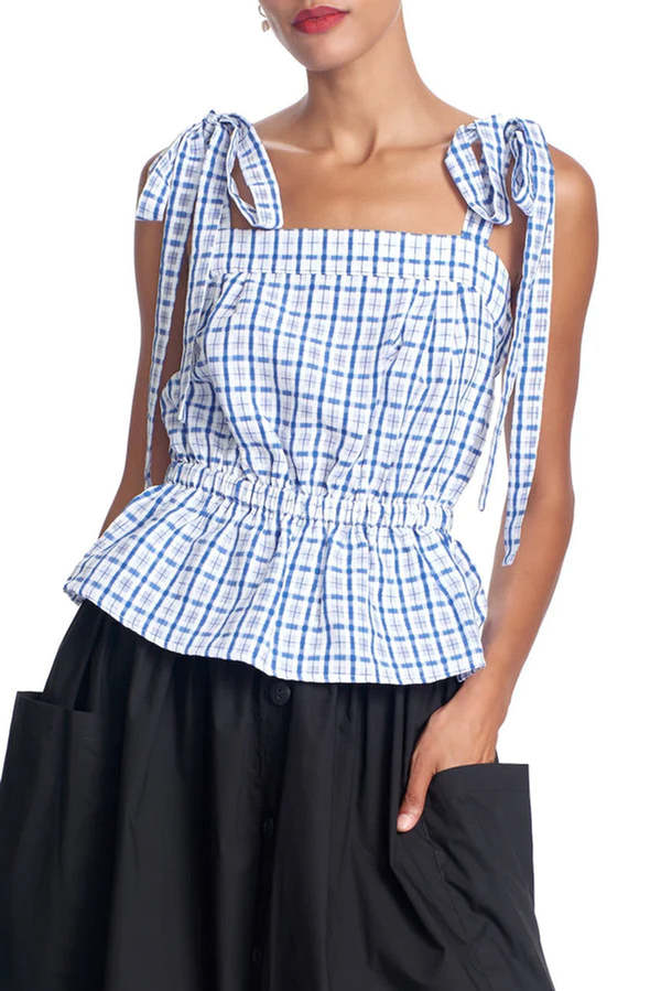 Corey Lynn Calter Midge Top - Cobalt | Garmentory