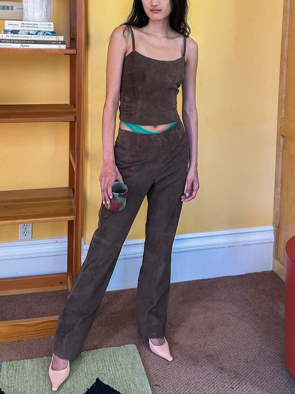 Suede Two Piece Set - Espresso | Garmentory