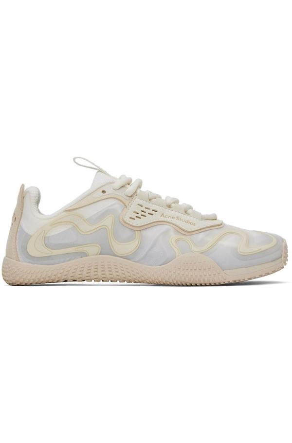 Acne Studios Off-White Ribbon Sneakers - Multi white | Garmentory