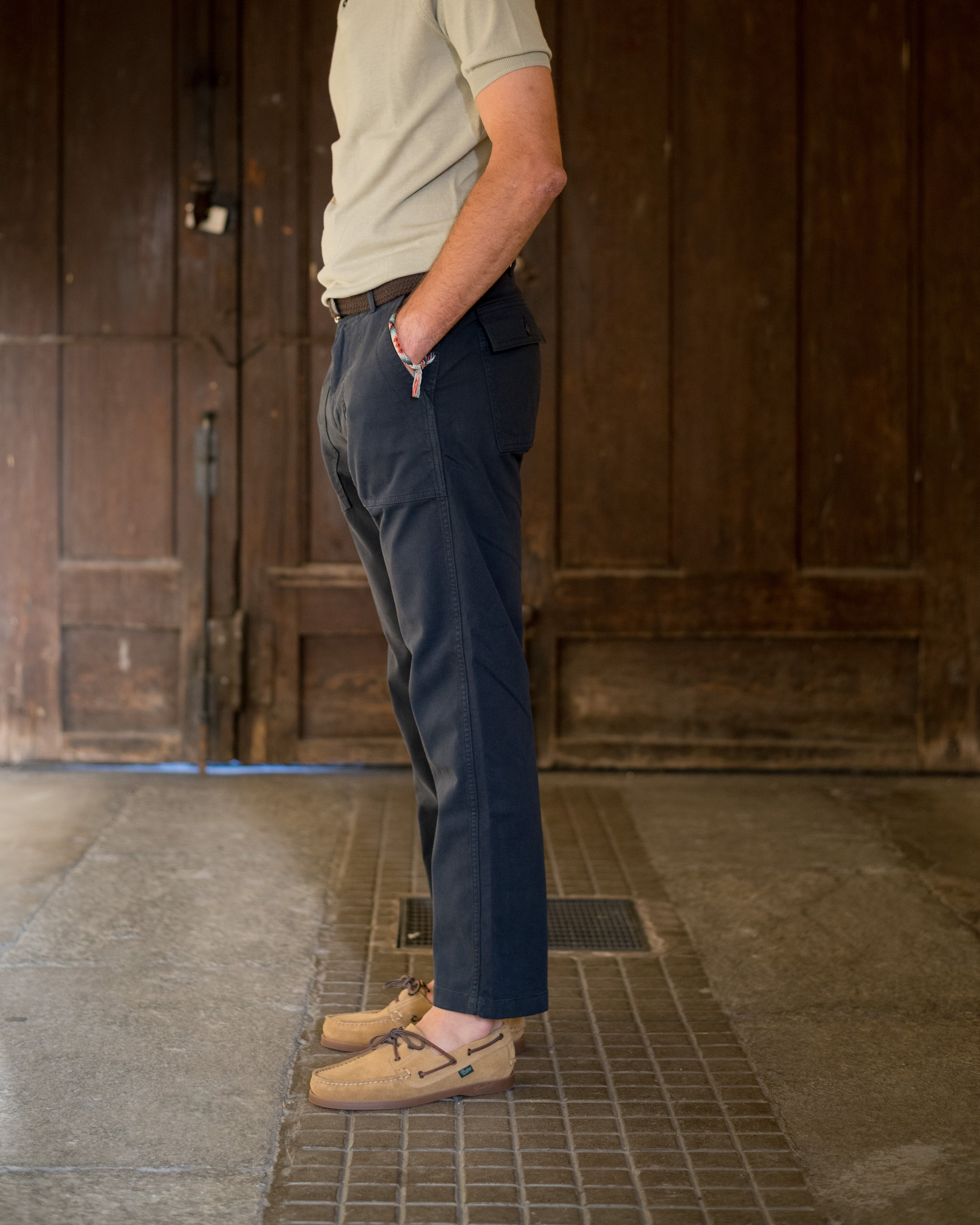 Fresh Cotton Fatigue Pants - Navy | Garmentory