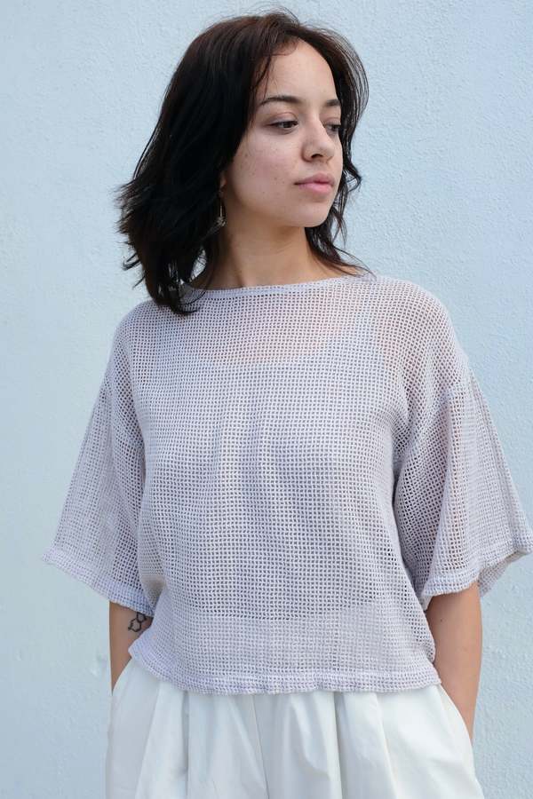Fishnet Top / Cloud | Garmentory