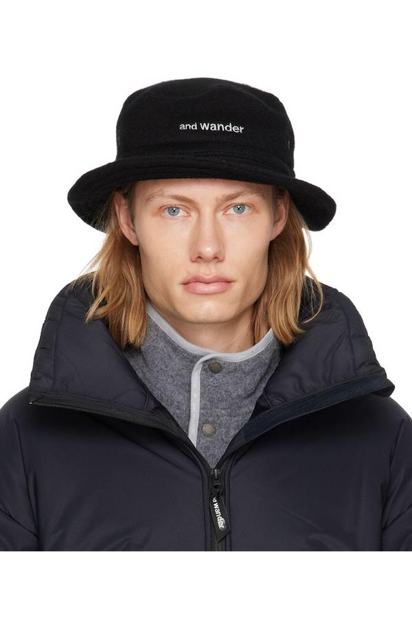 and wander Black Brushed Bucket Hat | Garmentory