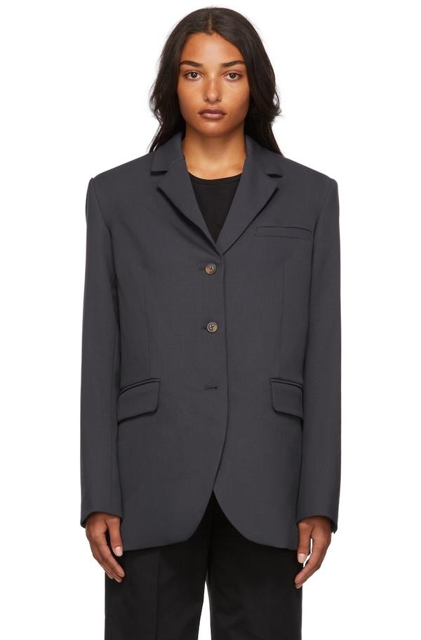Loulou Studio Tambo Blazer - Navy | Garmentory