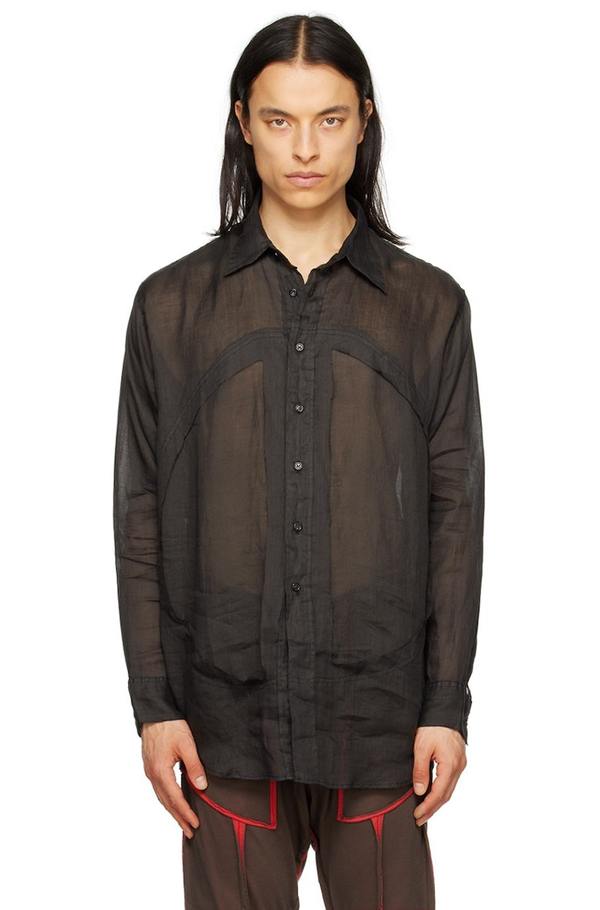Edward Cuming Lung Window Shirt - Black | Garmentory