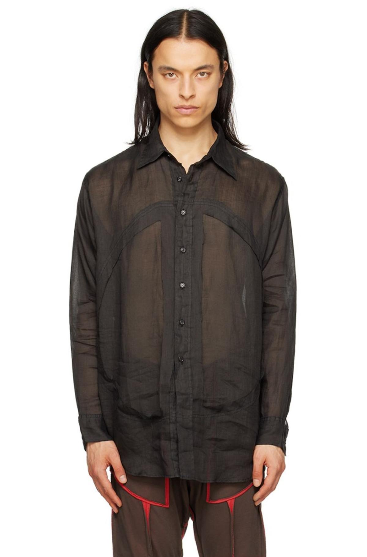 Edward Cuming Lung Window Shirt - Black | Garmentory