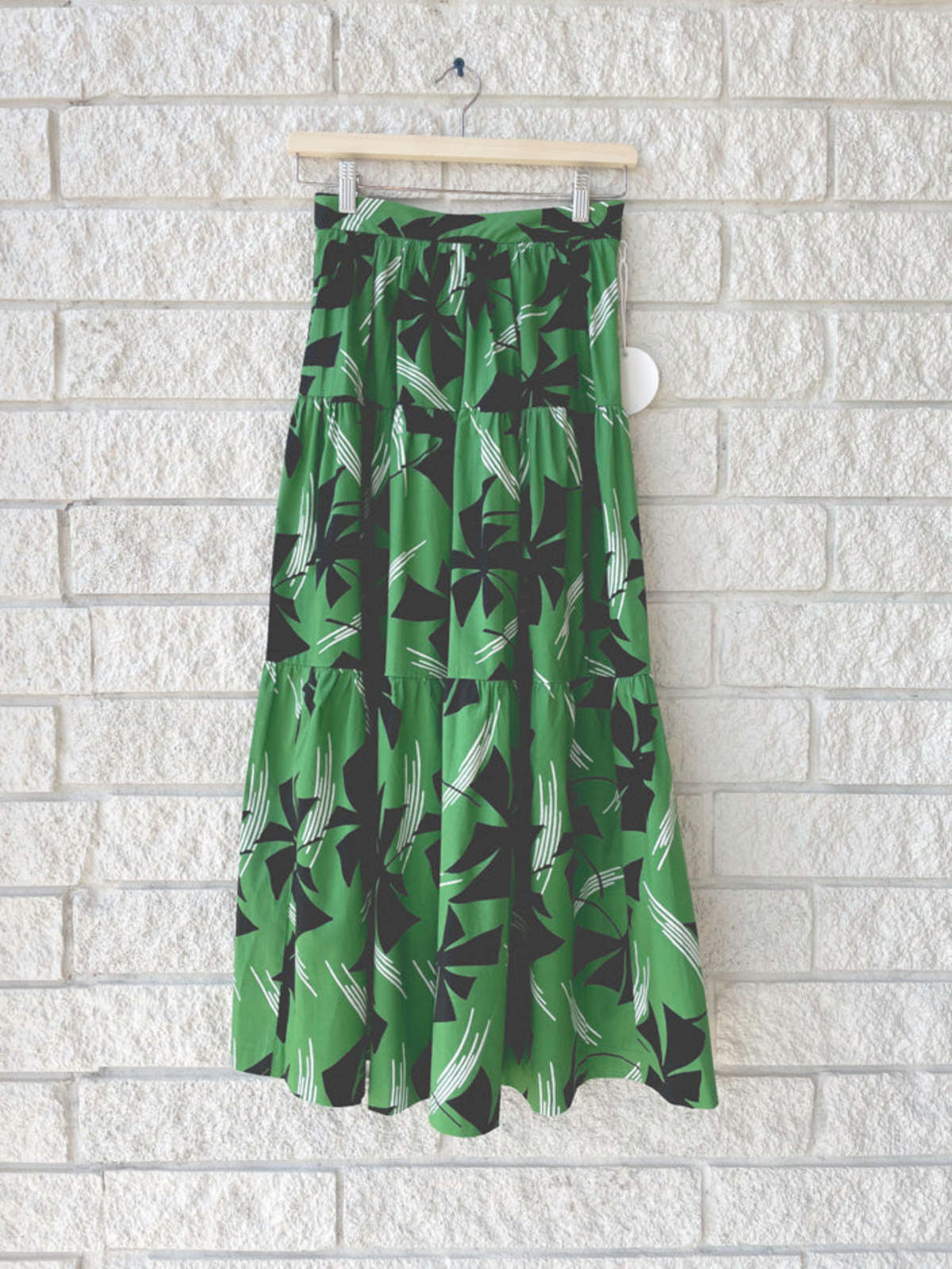 Staud SEA SKIRT - GREEN PINWHEEL | Garmentory