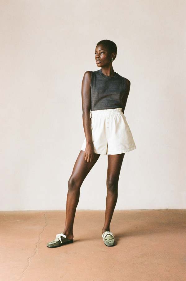 Maria Stanley Juju Organic + Earth Dyed Short - Bone | Garmentory