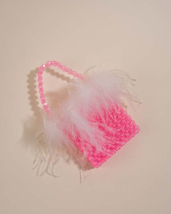 Microdose Micro Feather Bag - Pink | Garmentory