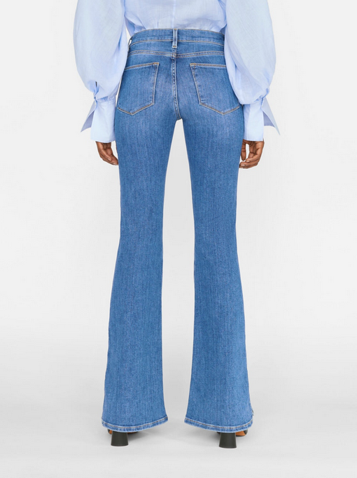 FRAME Denim Le High Flare Mini Slits Jeans - Samson | Garmentory