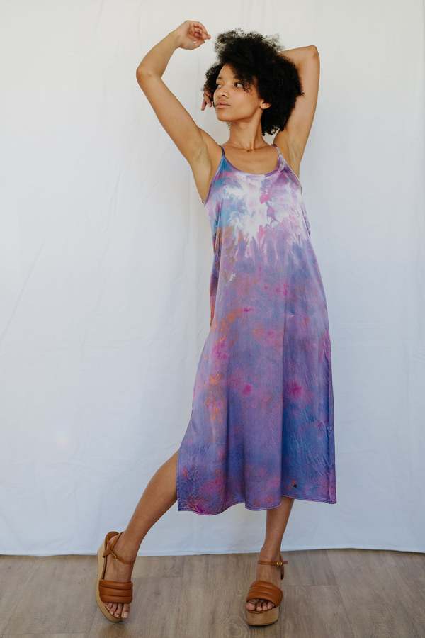 Riverside Tool & Dye Slip Dress - Iris | Garmentory
