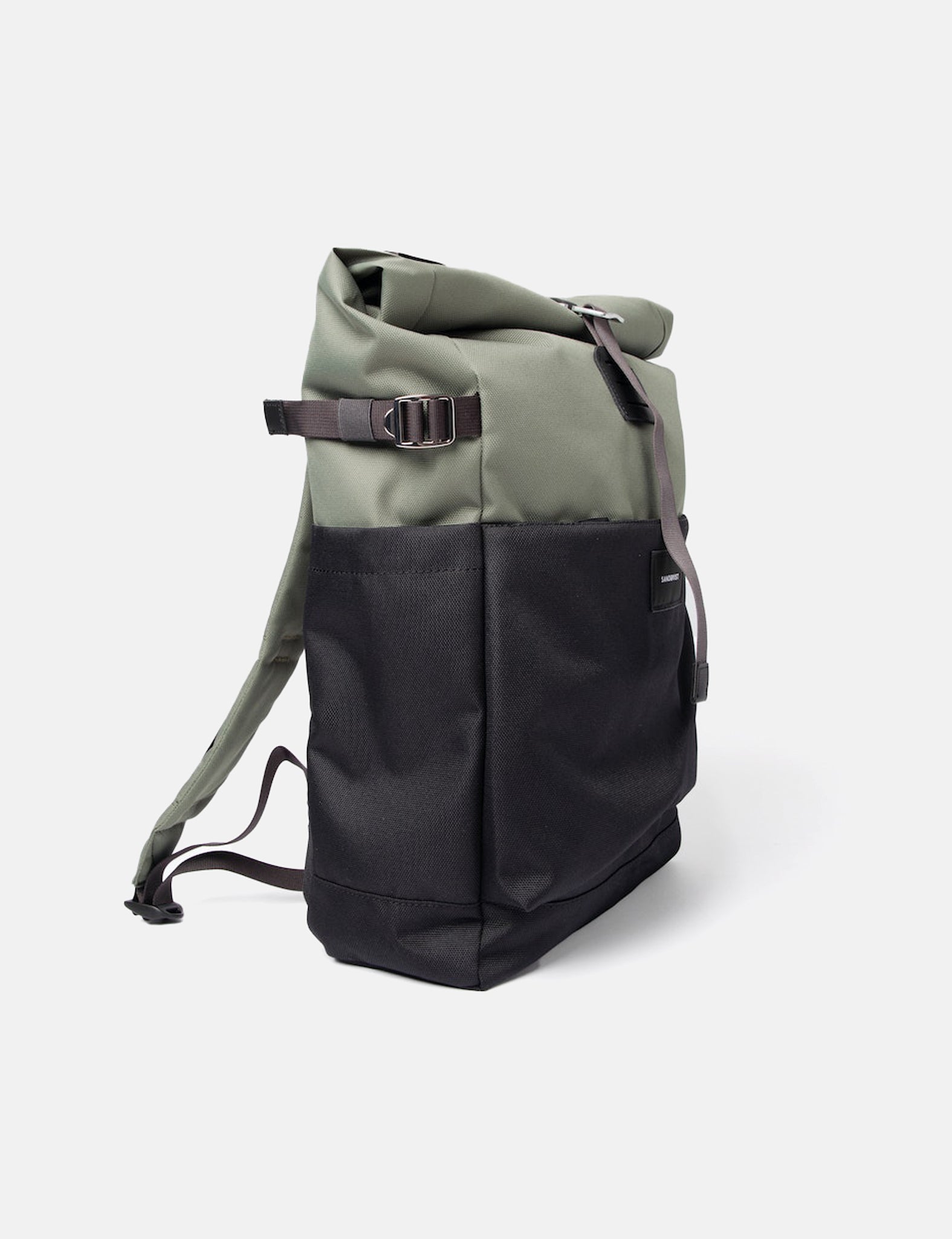 Sandqvist Ilon Recycled Poly Rolltop Backpack - Multi Clover Green ...