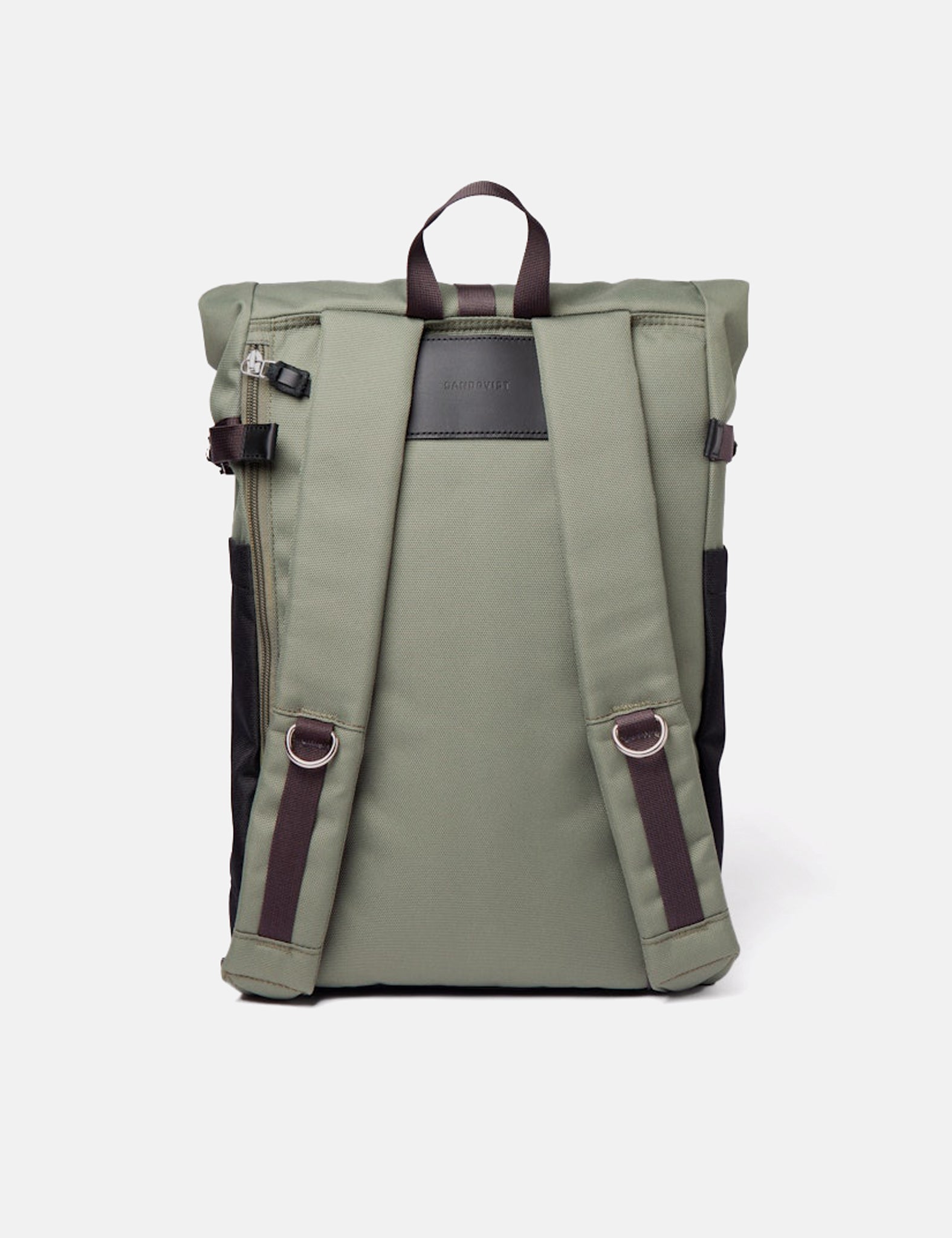 Sandqvist Ilon Recycled Poly Rolltop Backpack - Multi Clover Green ...