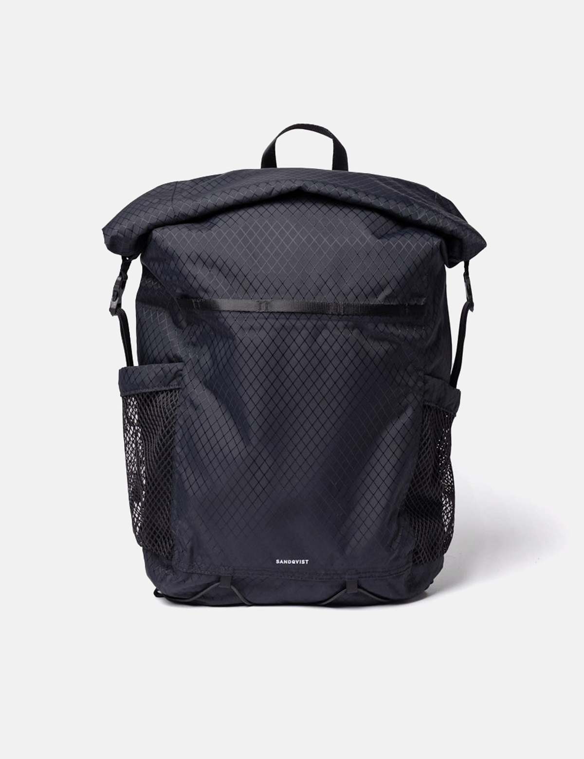 Sandqvist Nils Recycled Rolltop Backpack - Black | Garmentory