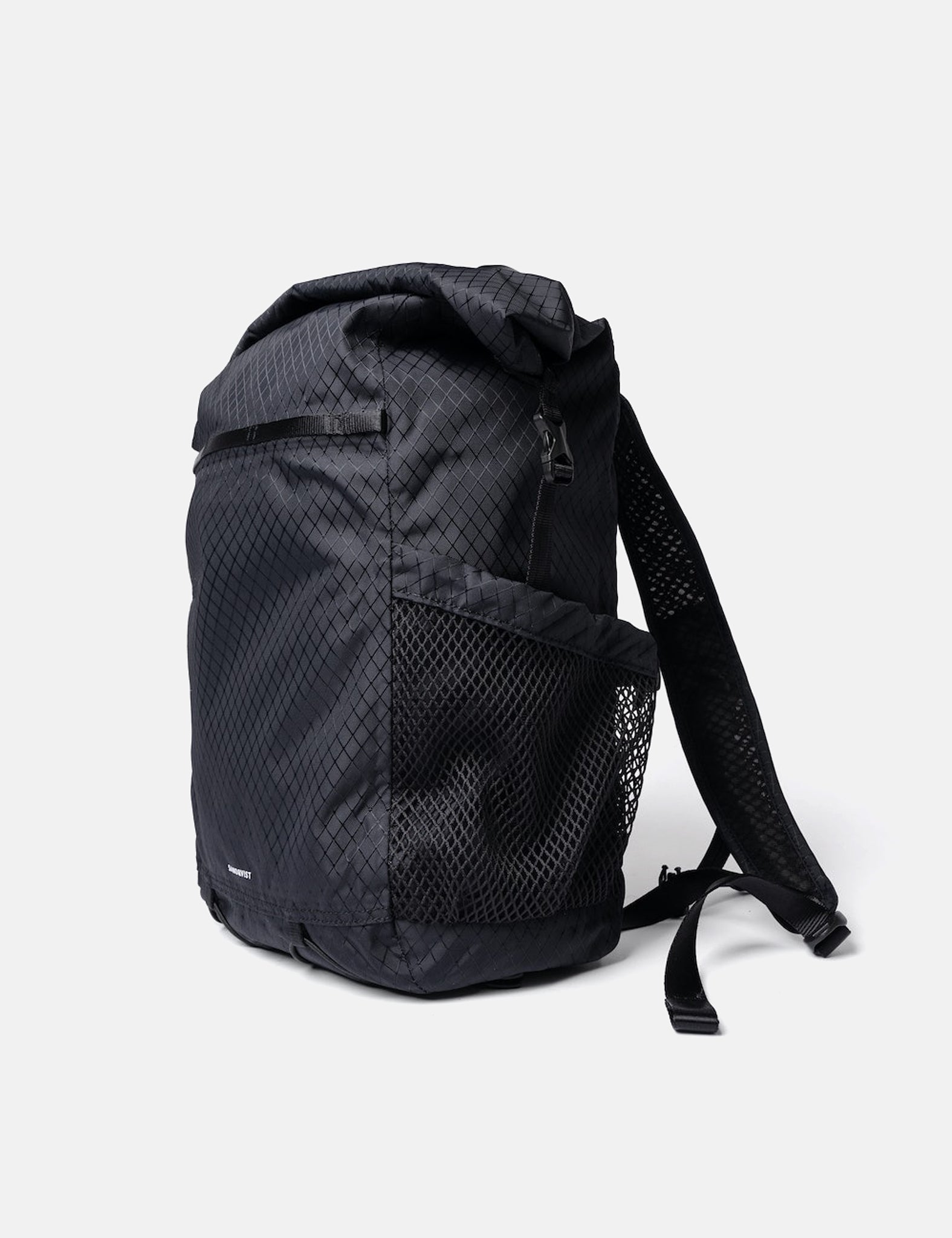 Sandqvist Nils Recycled Rolltop Backpack - Black | Garmentory