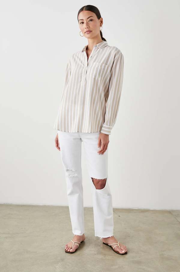 Rails Elle Shirt - Natural Stripe | Garmentory