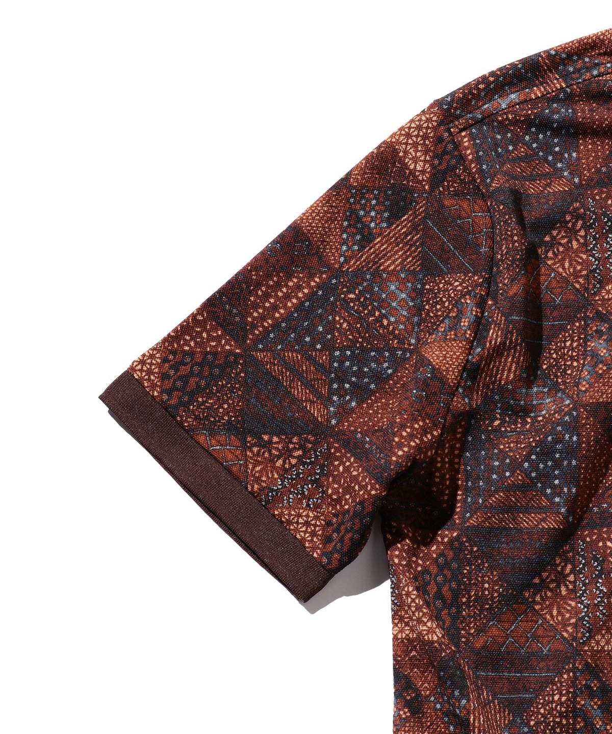 Beams Plus Polyester Pique Print Polo - Batik Print | Garmentory