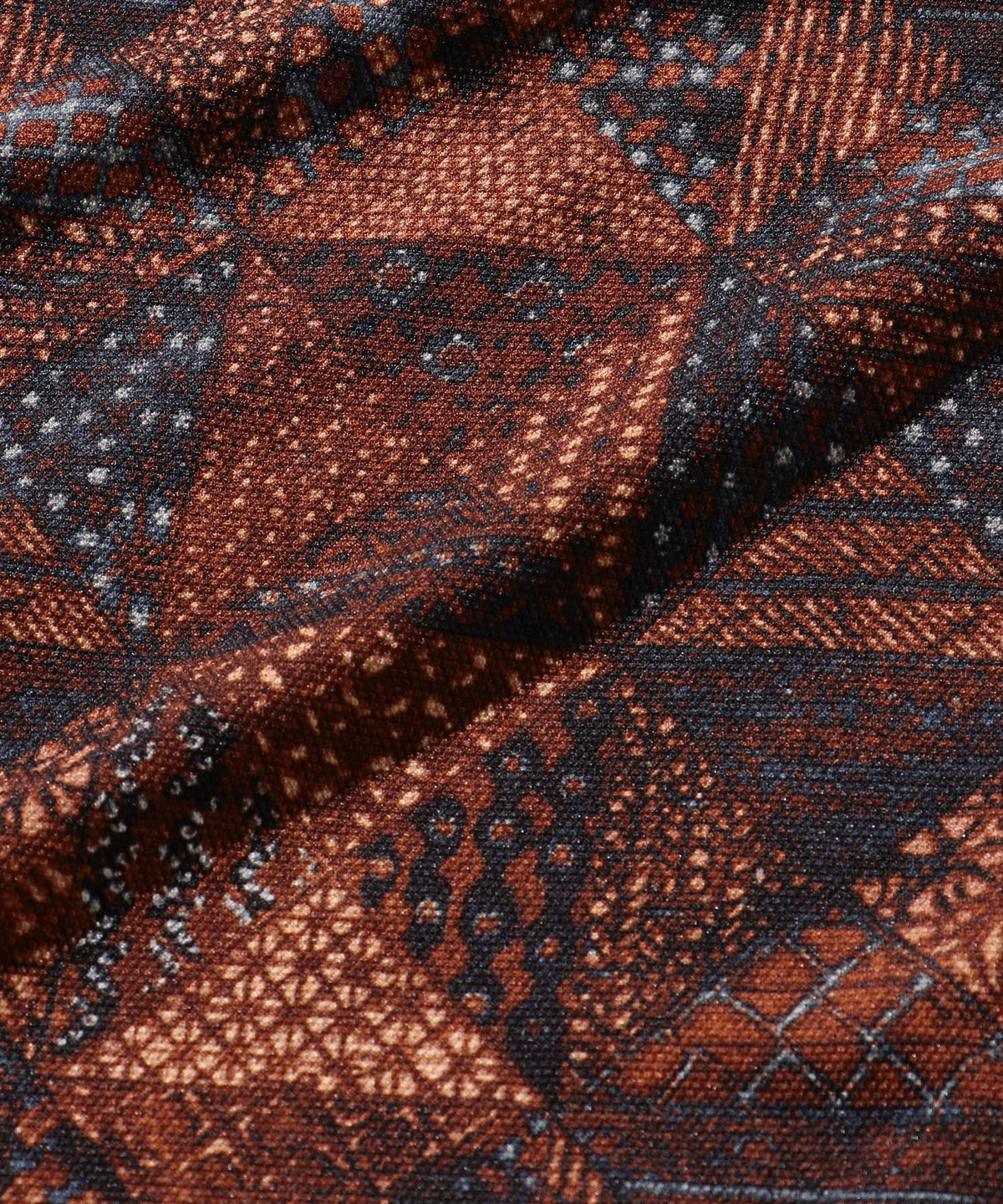 Beams Plus Polyester Pique Print Polo - Batik Print | Garmentory