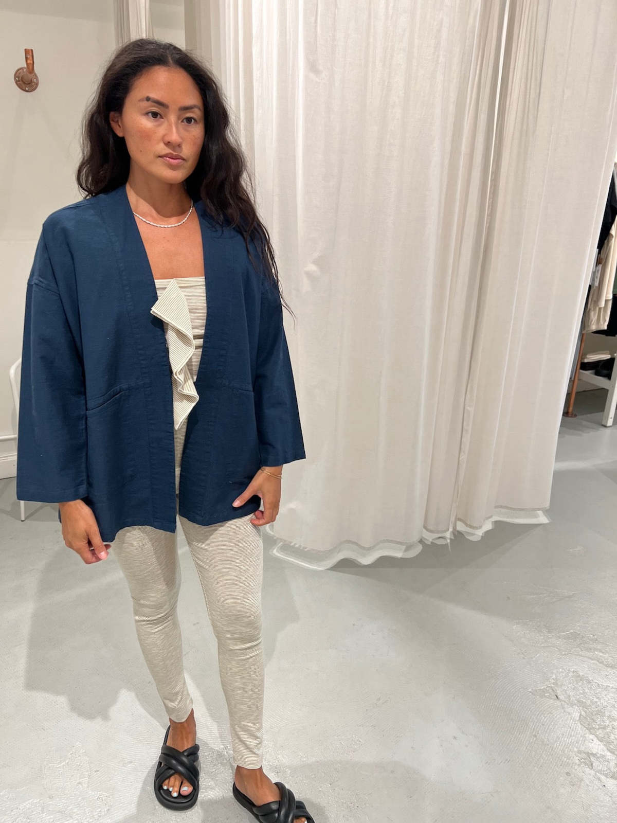 Indi + Cold Summer Jacket - Navy | Garmentory