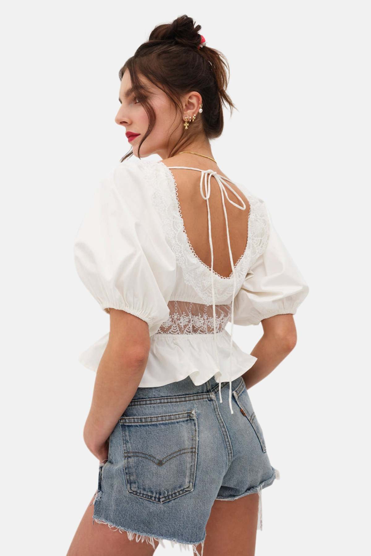 For Love & Lemons Marsha Top - White | Garmentory