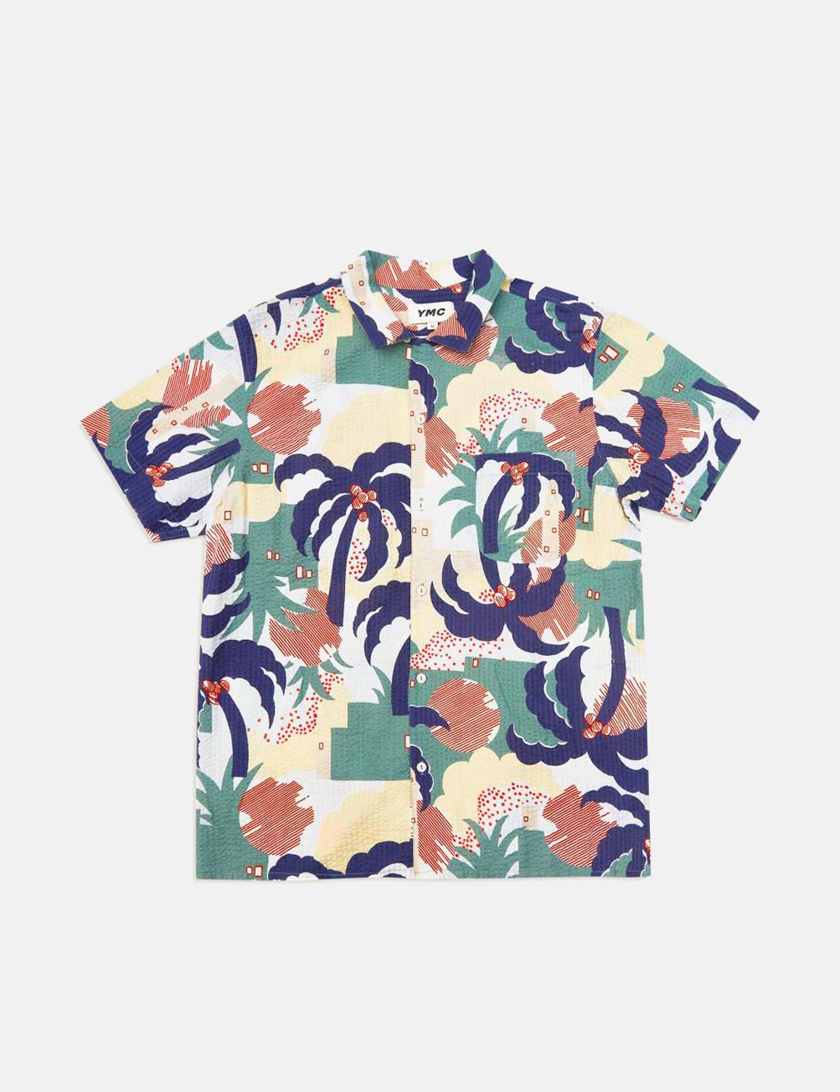 YMC Malick Post Punk Shirt - Multi Green | Garmentory